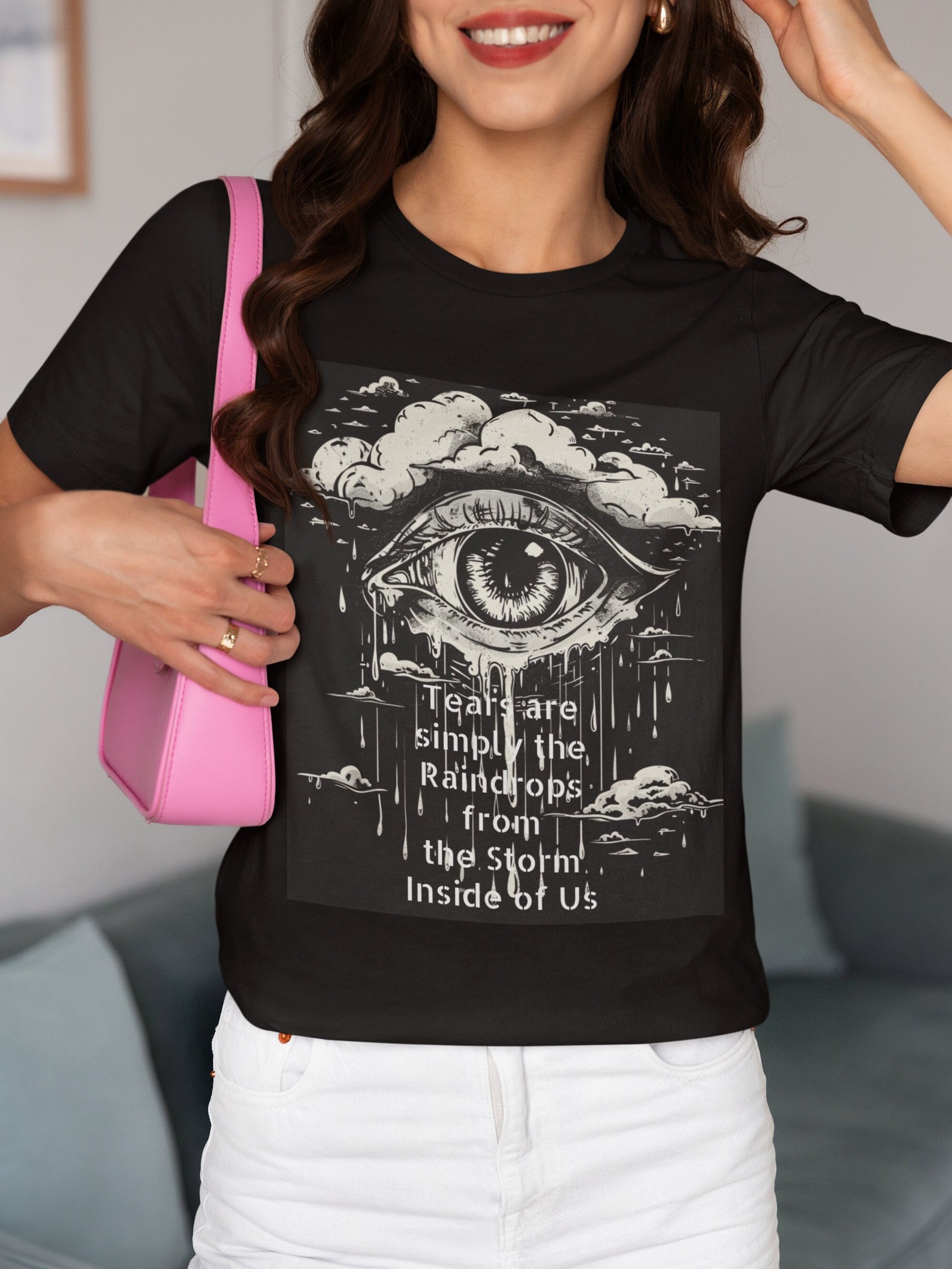Weirdcore Eyeball Cloud T-shirt | Edgy Grunge Aesthetic - Etsy