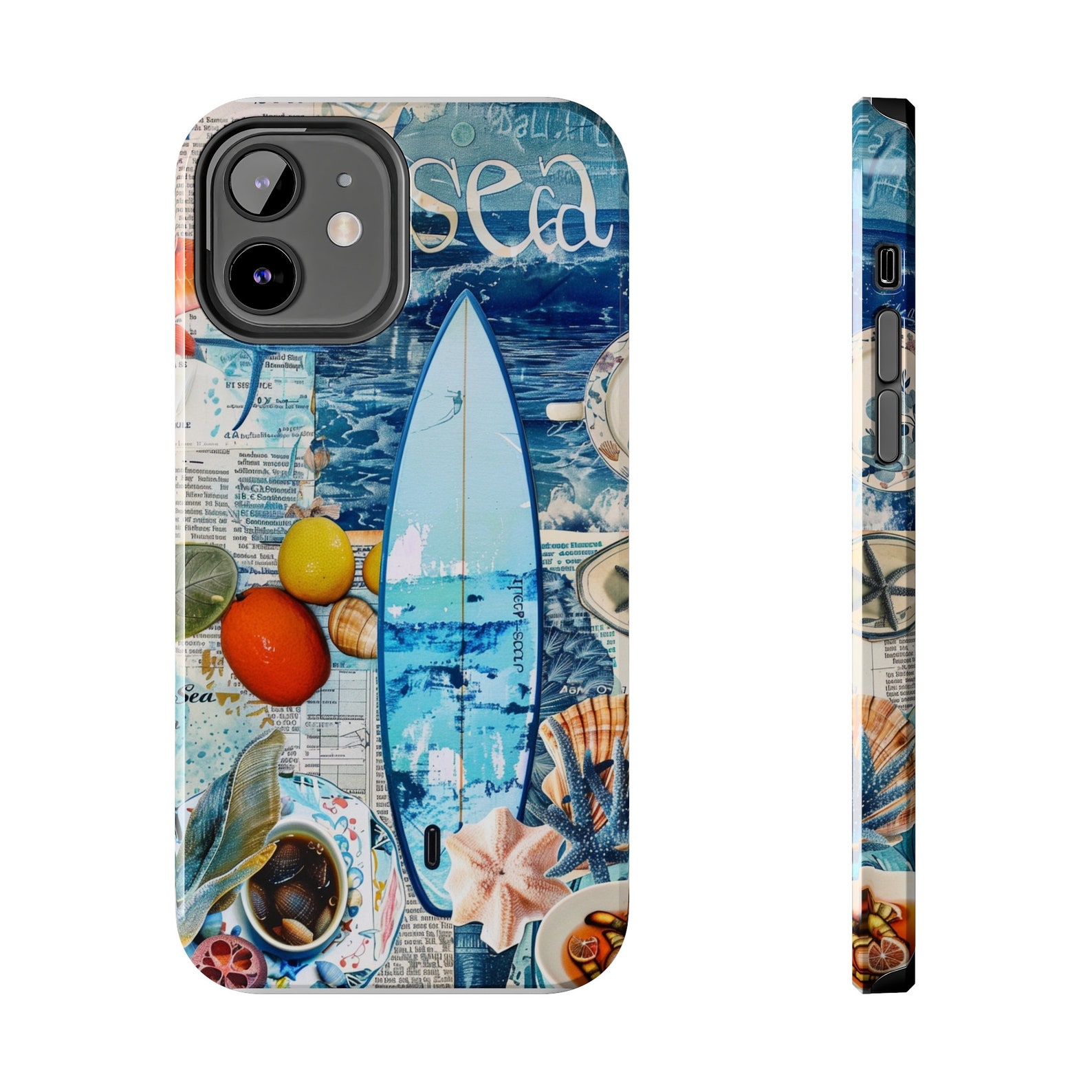 Coastal Collage iPhone Case: Aesthetic Summer Beach Design - Etsy