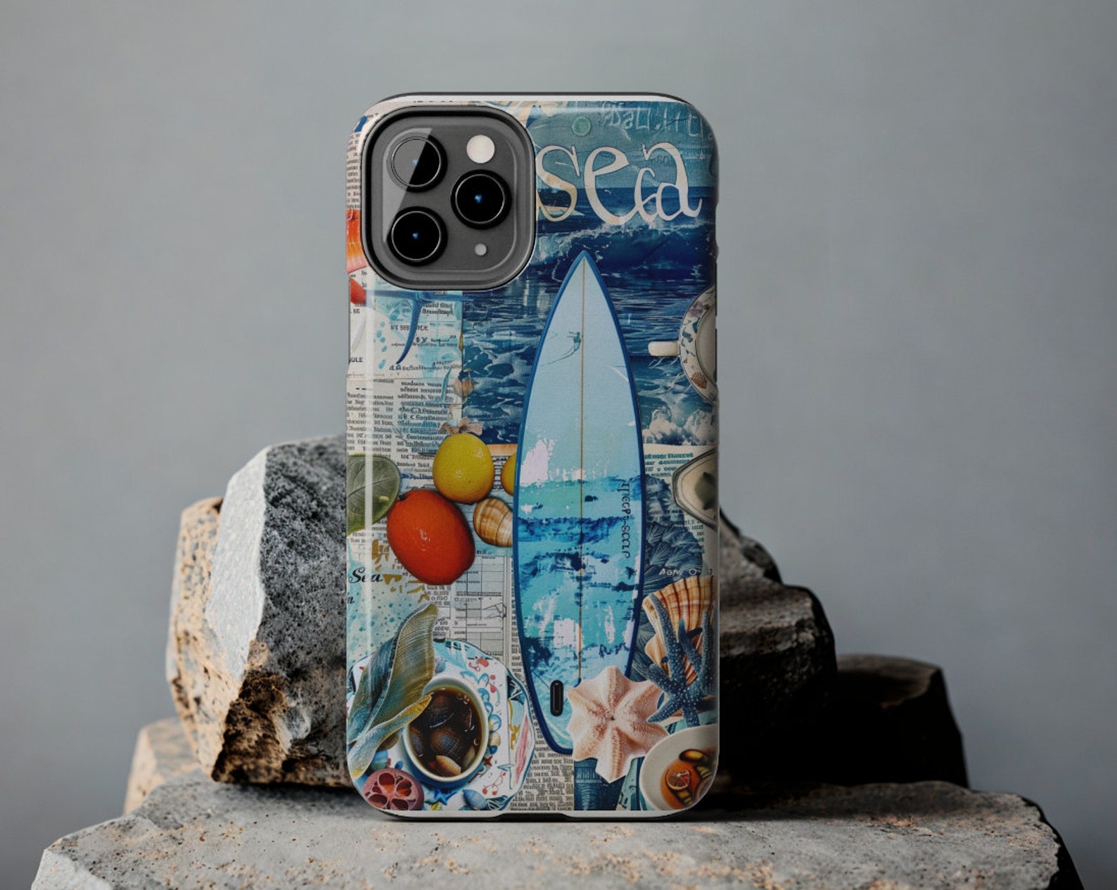 Coastal Collage iPhone Case: Aesthetic Summer Beach Design - Etsy