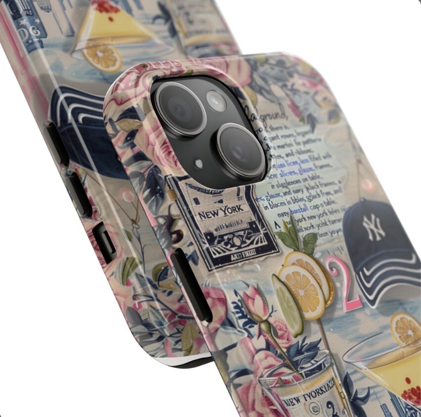 New York Collage iPhone Case, Preppy Aesthetic - Etsy