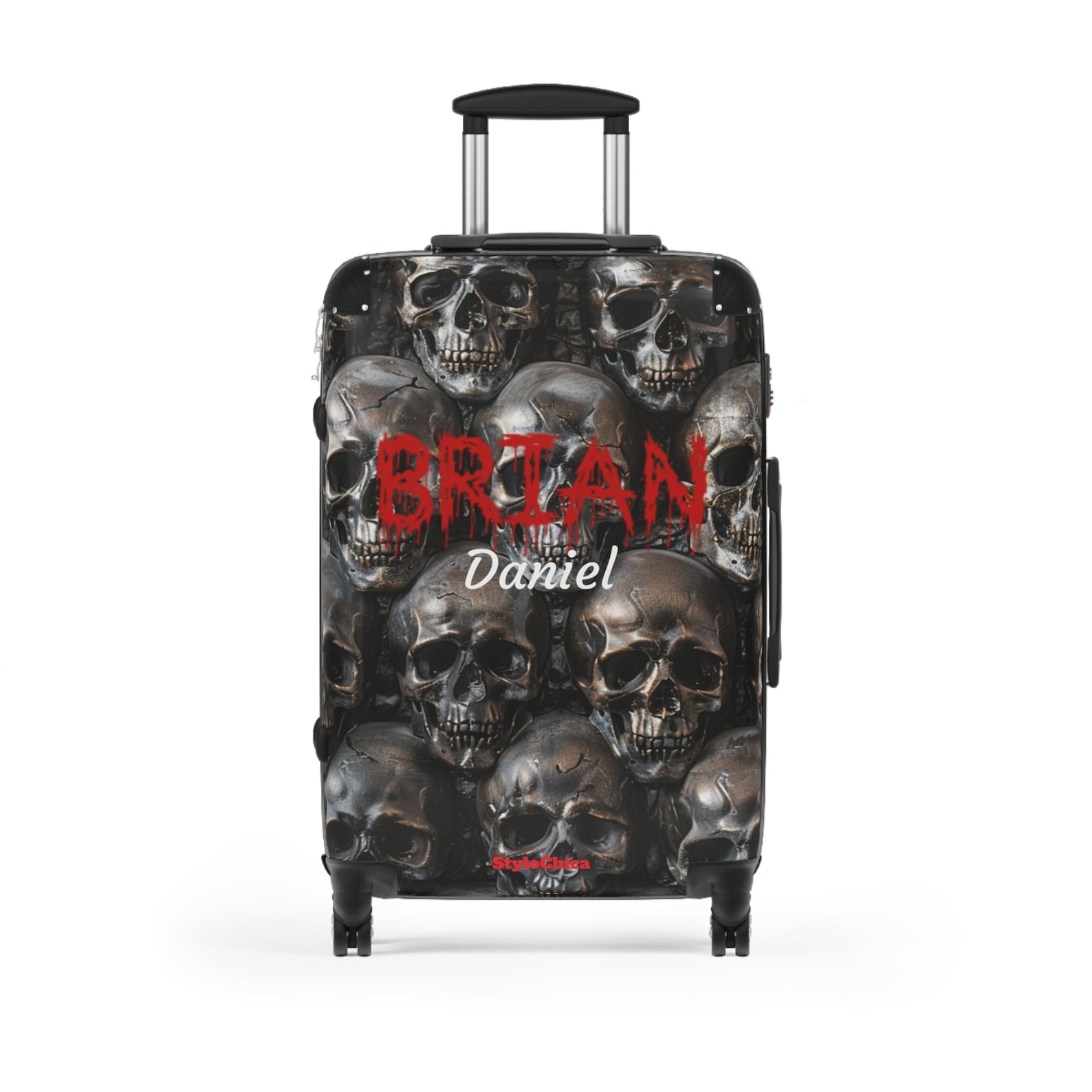 Human Skull Suitcase for Women Gothic Luggage Suitcase for Men ...