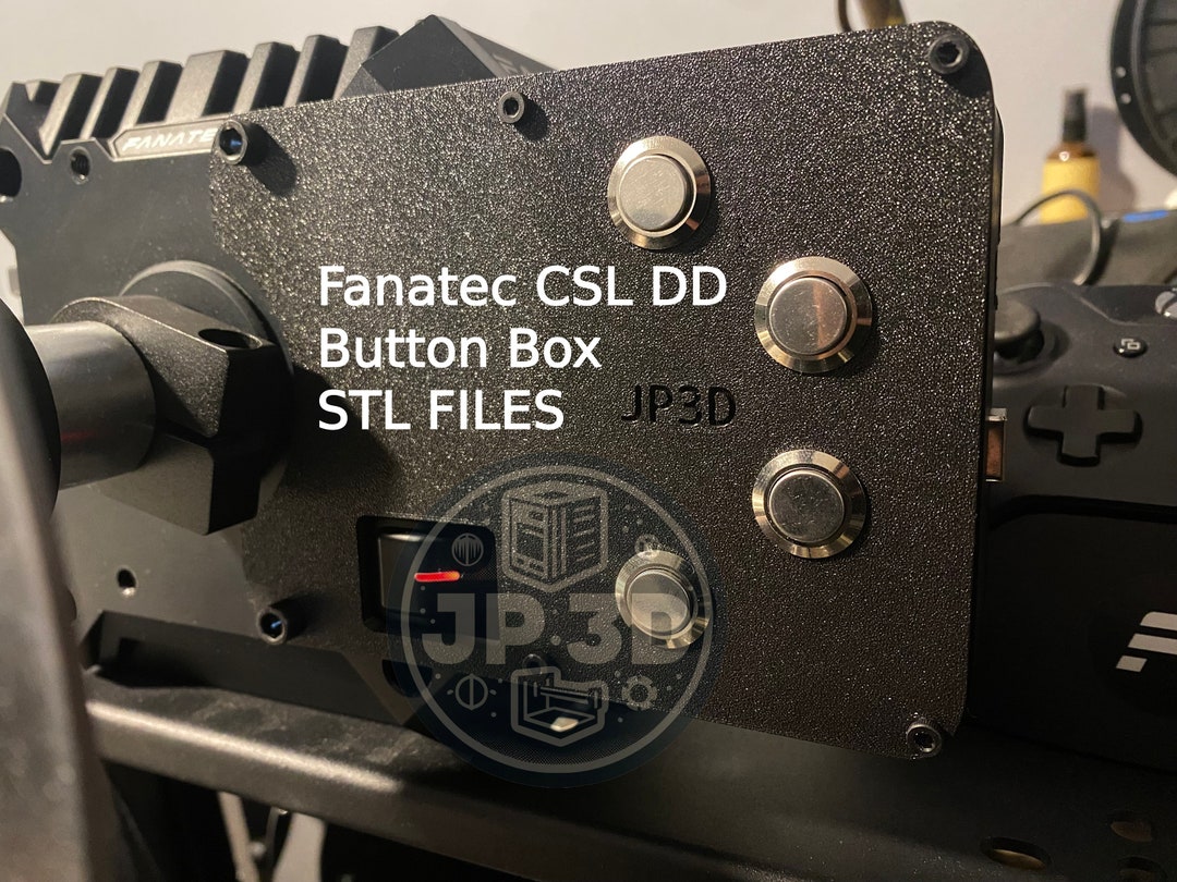 Fanatec CSL DD Button Box / STL Files / 3D Print Sim Racing Button Box ...