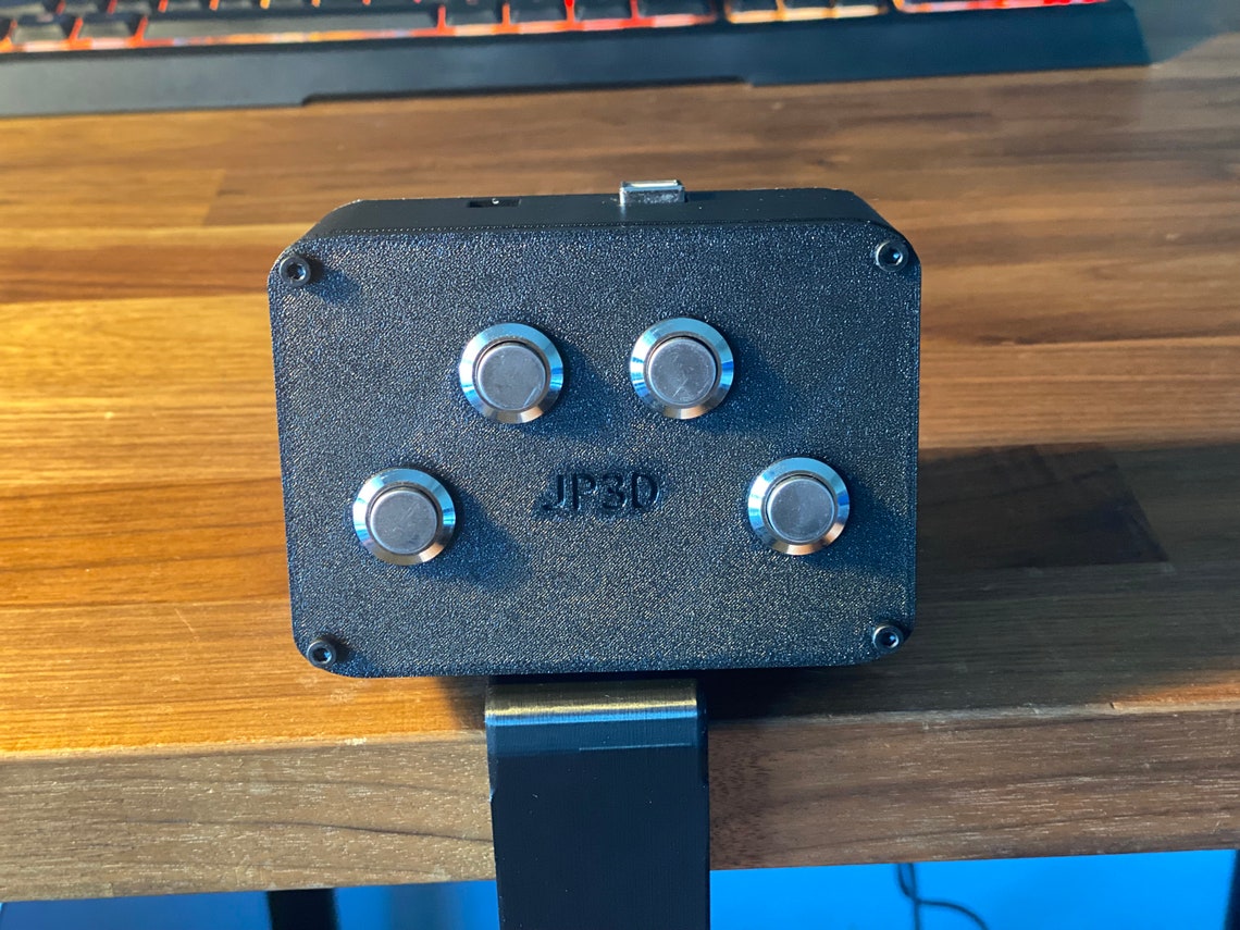 Race Flight Simulator Button Box With Desk Clamp Fully Assembled 4 ...