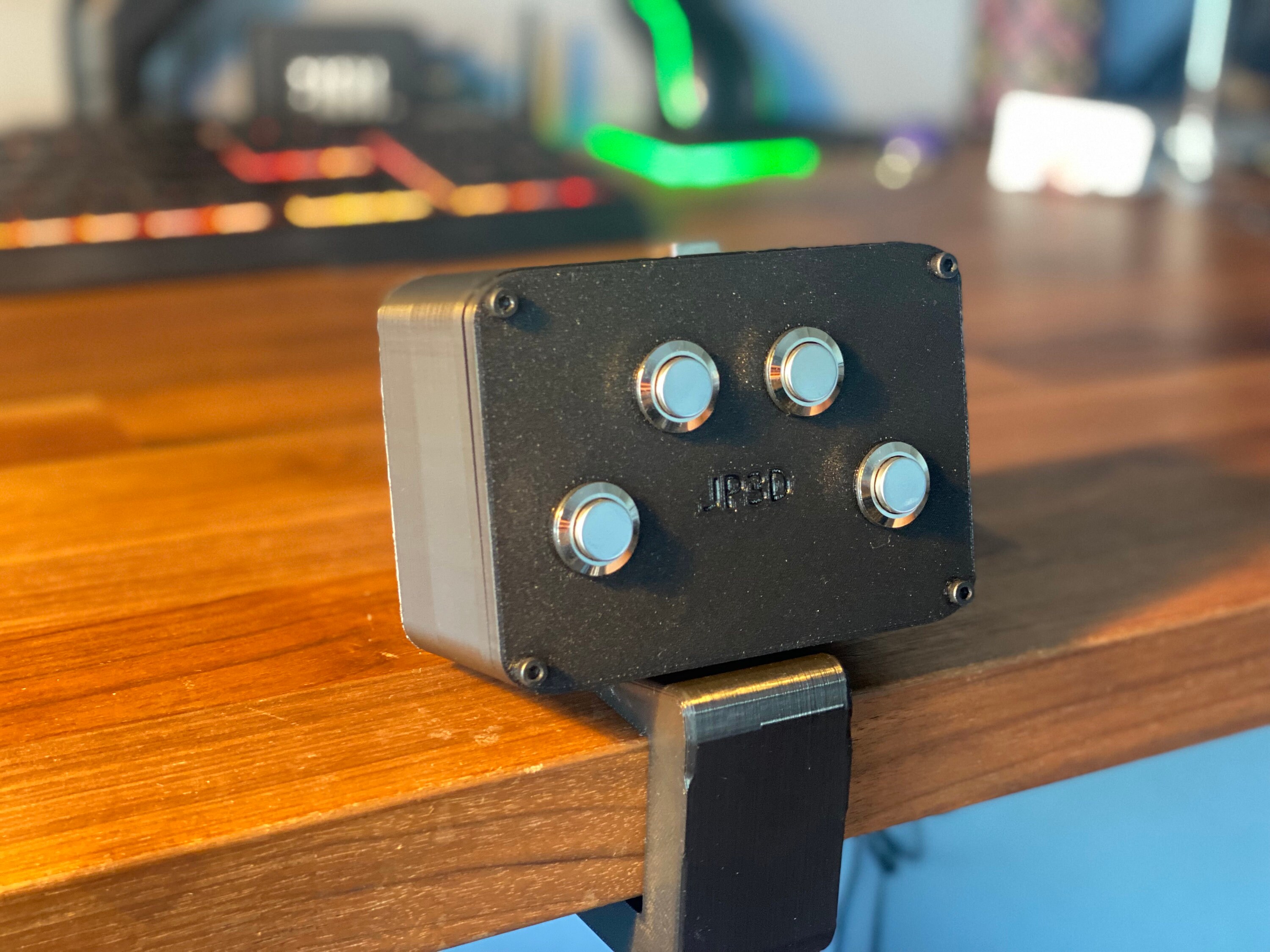 Race Flight Simulator Button Box With Desk Clamp Fully Assembled 4 ...