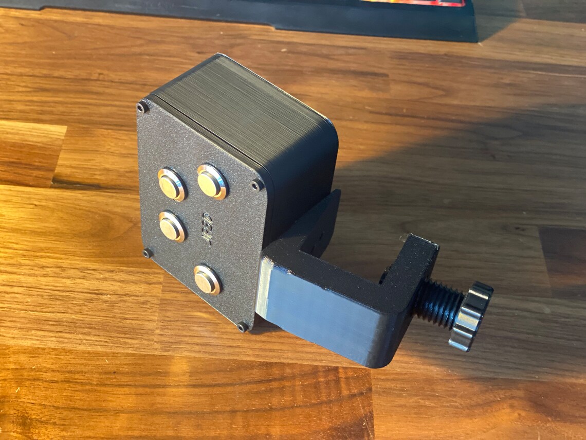 Race Flight Simulator Button Box With Desk Clamp Fully Assembled 4 ...