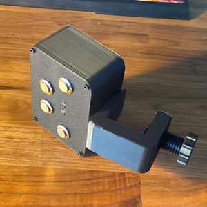 Race Flight Simulator Button Box With Desk Clamp Fully Assembled 4 ...