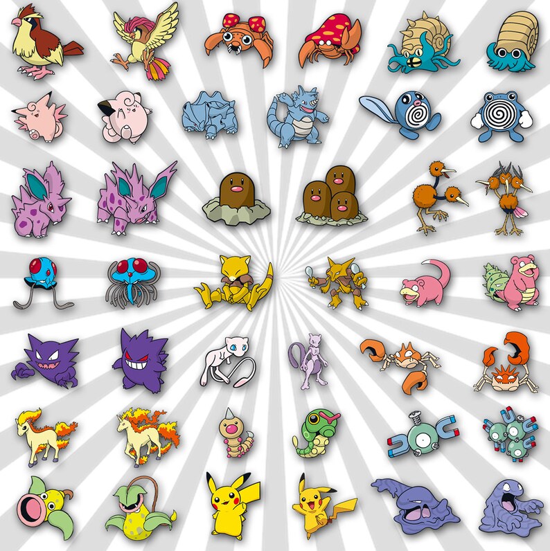 Pokemon Svg Bundle, Pokemon Font Svg, Pikachu Svg, Pokemon Clipart ...