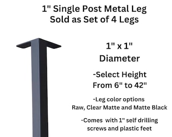 Metal Table Legs Furniture Legs Table Leg Straight Square Steel Single ...