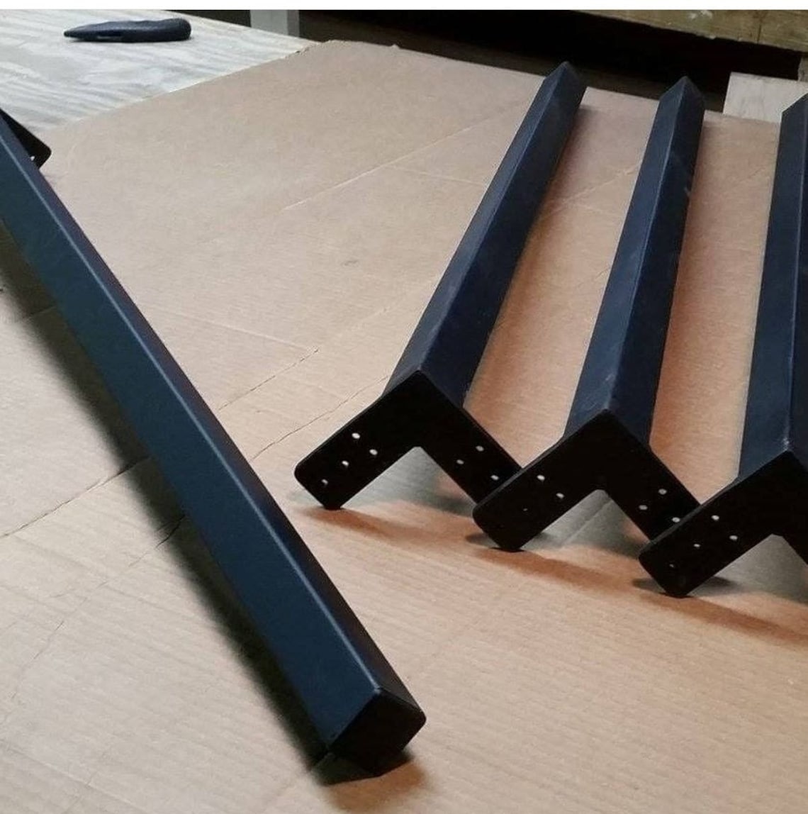 Metal Table Legs Furniture Legs Table Leg Straight Square Steel Single ...