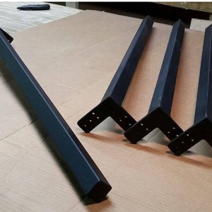 Metal Table Legs Furniture Legs Table Leg Straight Square Steel Single ...