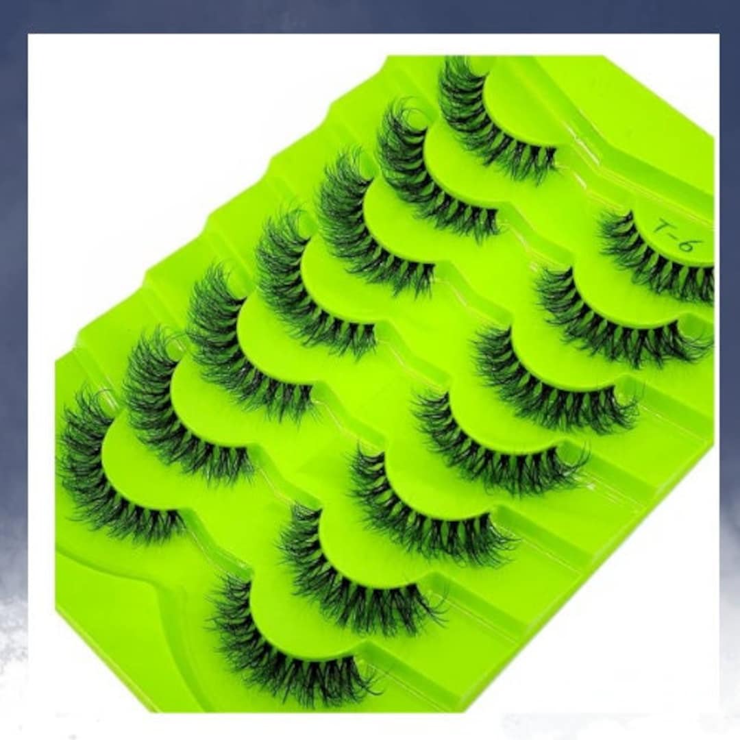 New 7pairs Clear Band Natural Long False Eyelashes Fake Lashes Makeup ...