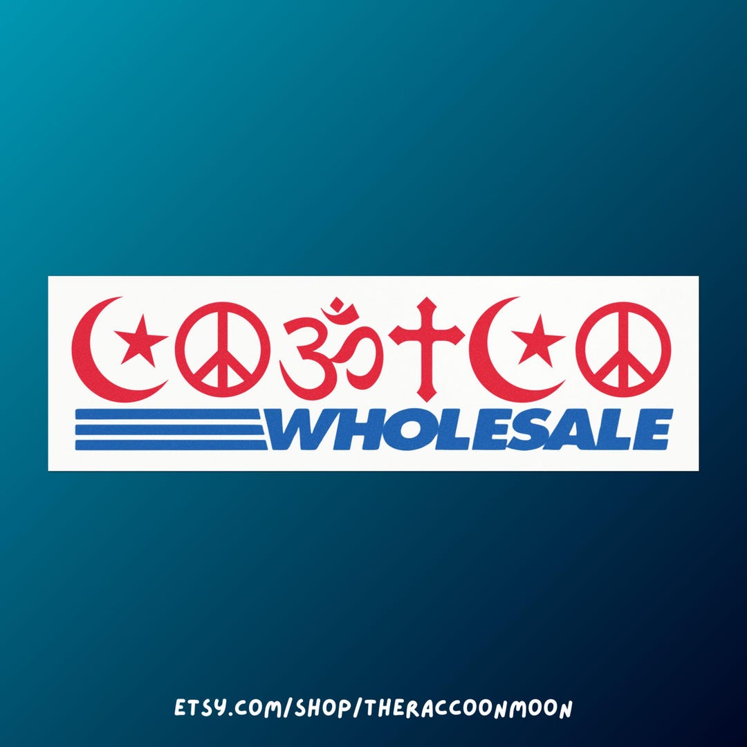 Costco Coexist Bumper Sticker, Magnet for Car, Fridge, or Vehicle ...