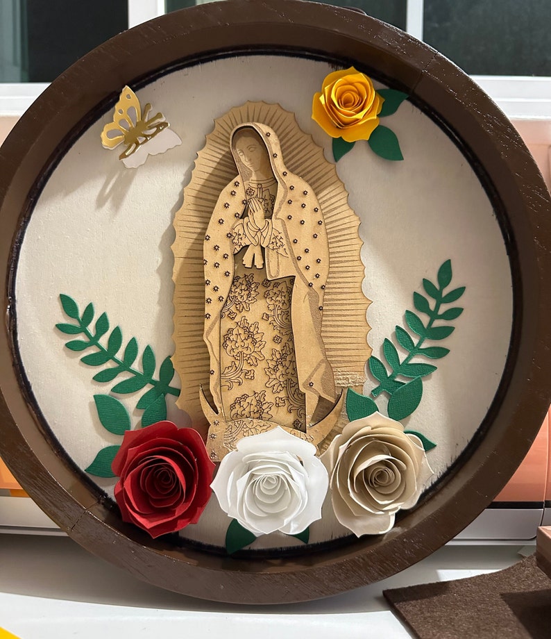 Virgin Mary Laser File - Etsy