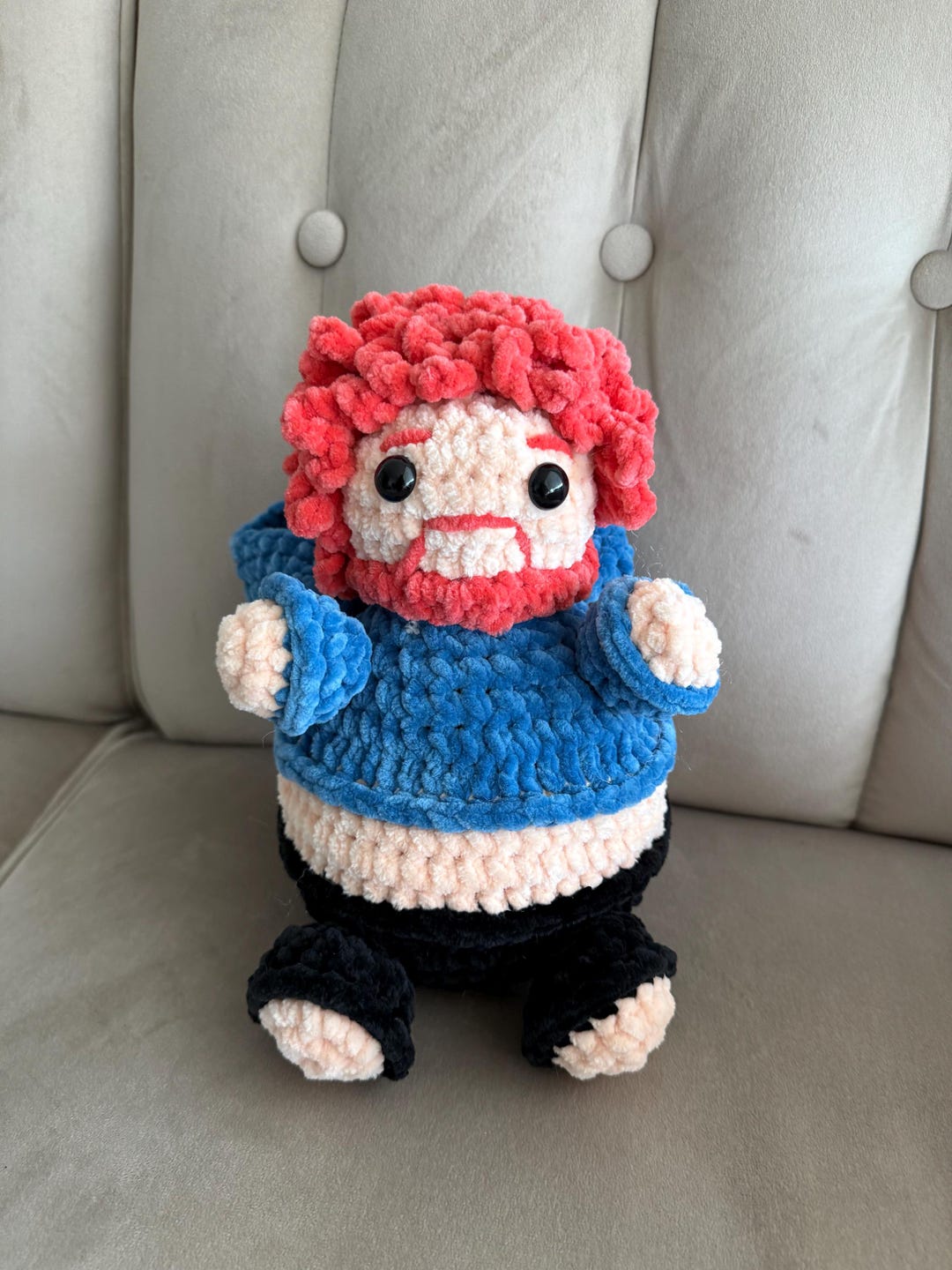 Caseoh Gamer Plushie – Amigurumi With Headphones, Customizable - Etsy