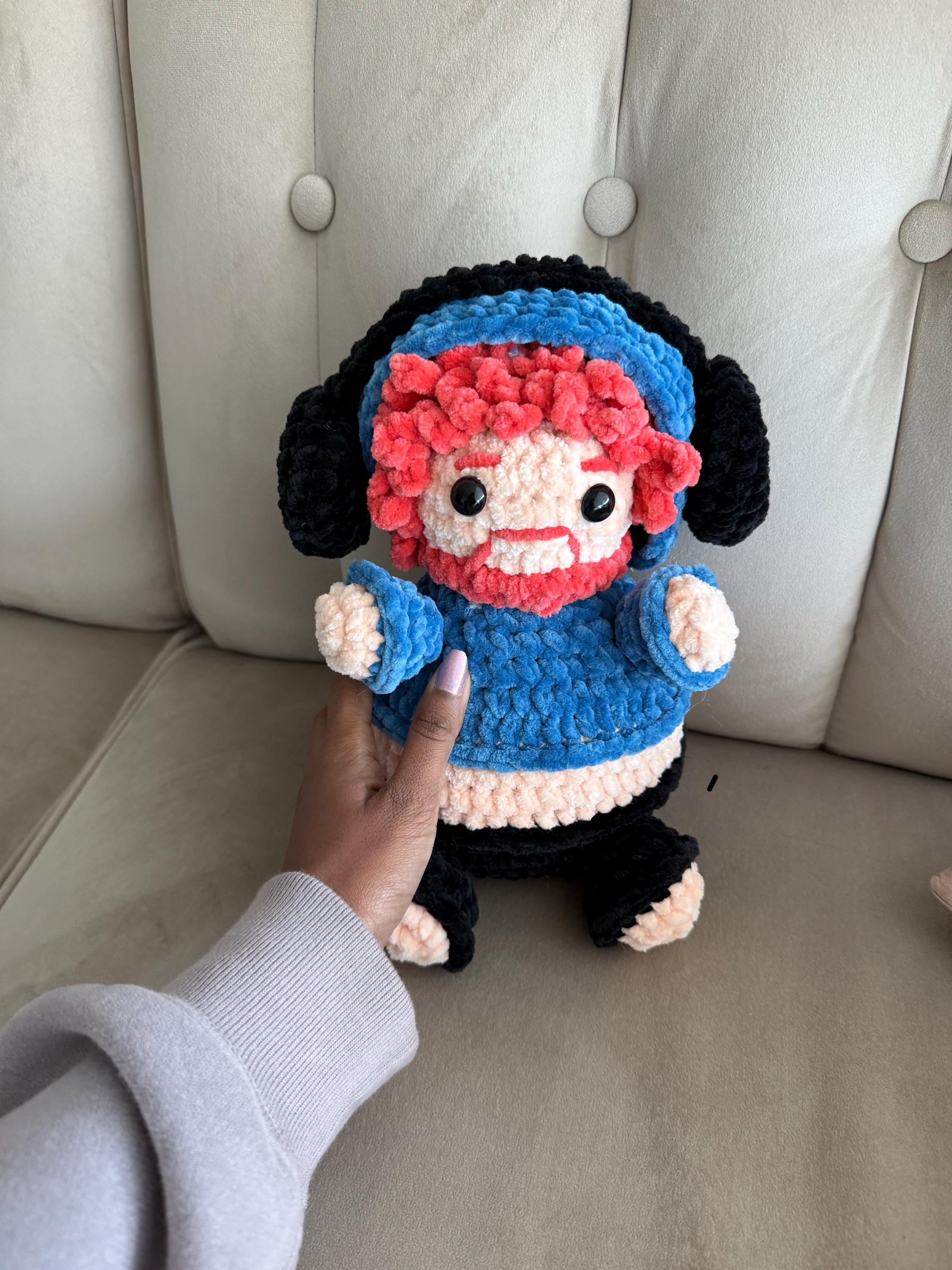 Caseoh Gamer Plushie – Amigurumi With Headphones, Customizable - Etsy