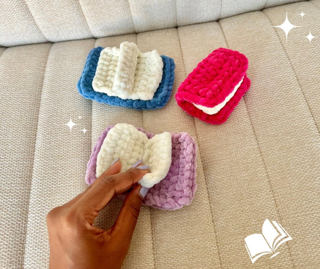 Pocket Book Plushie - Customizable in Color and Size! - Amigurumi ...