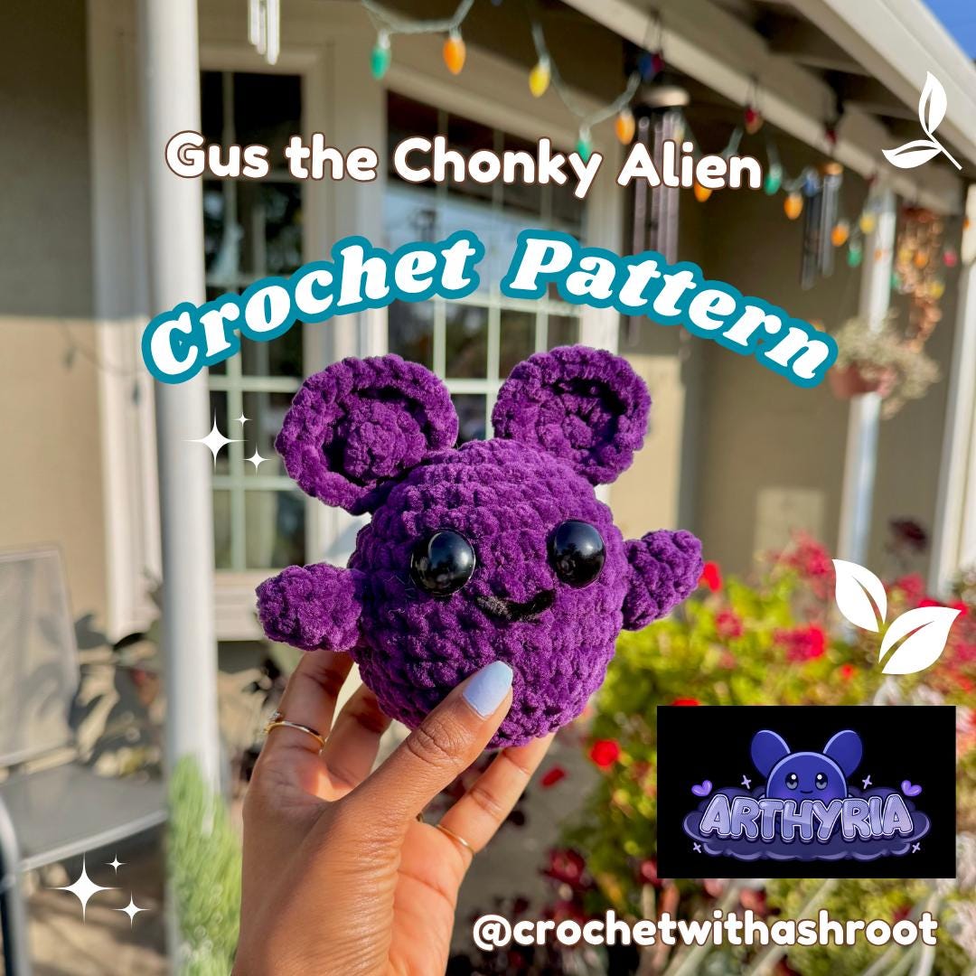 Gus the Chonky Alien Amigurumi Crochet Pattern (US Notation) - Etsy