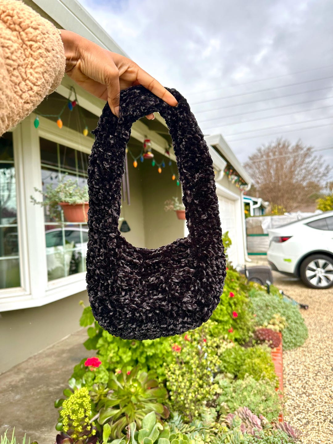 Handmade Black Velvet Donut Purse, Novelty Bag - Etsy