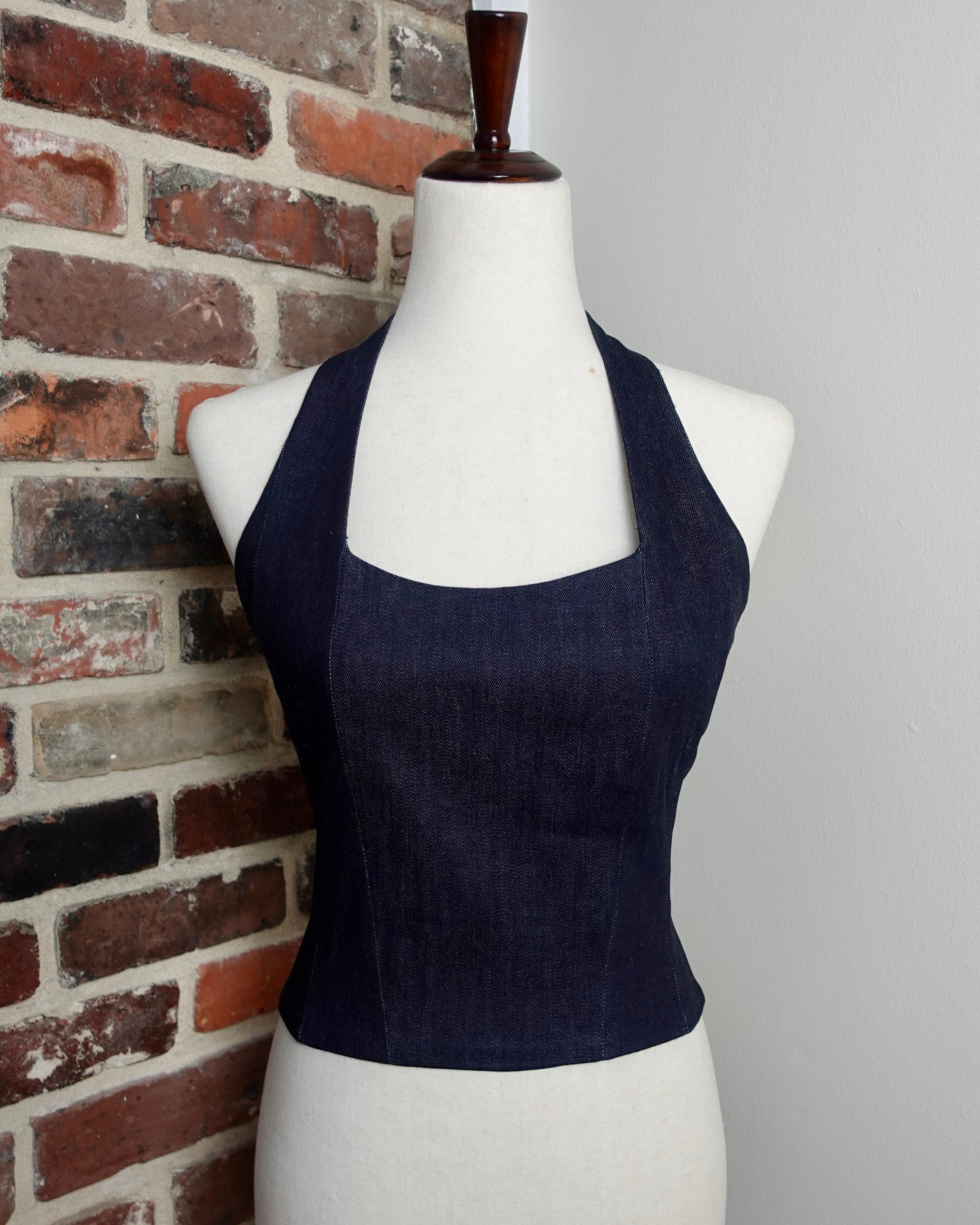 Halter Corset Top Sewing Pattern Beginner Friendly Small XL - Etsy