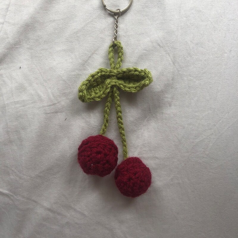 Cherry Keychain - Etsy