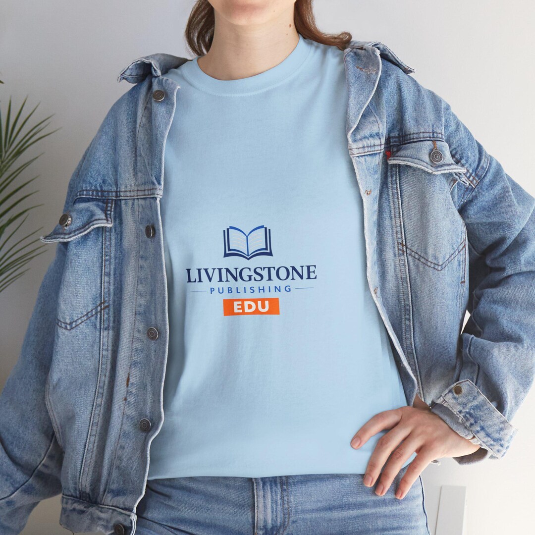 Livingstone Education Logo Tee | Book Logo T-shirt, EDU School Shirt - Etsy