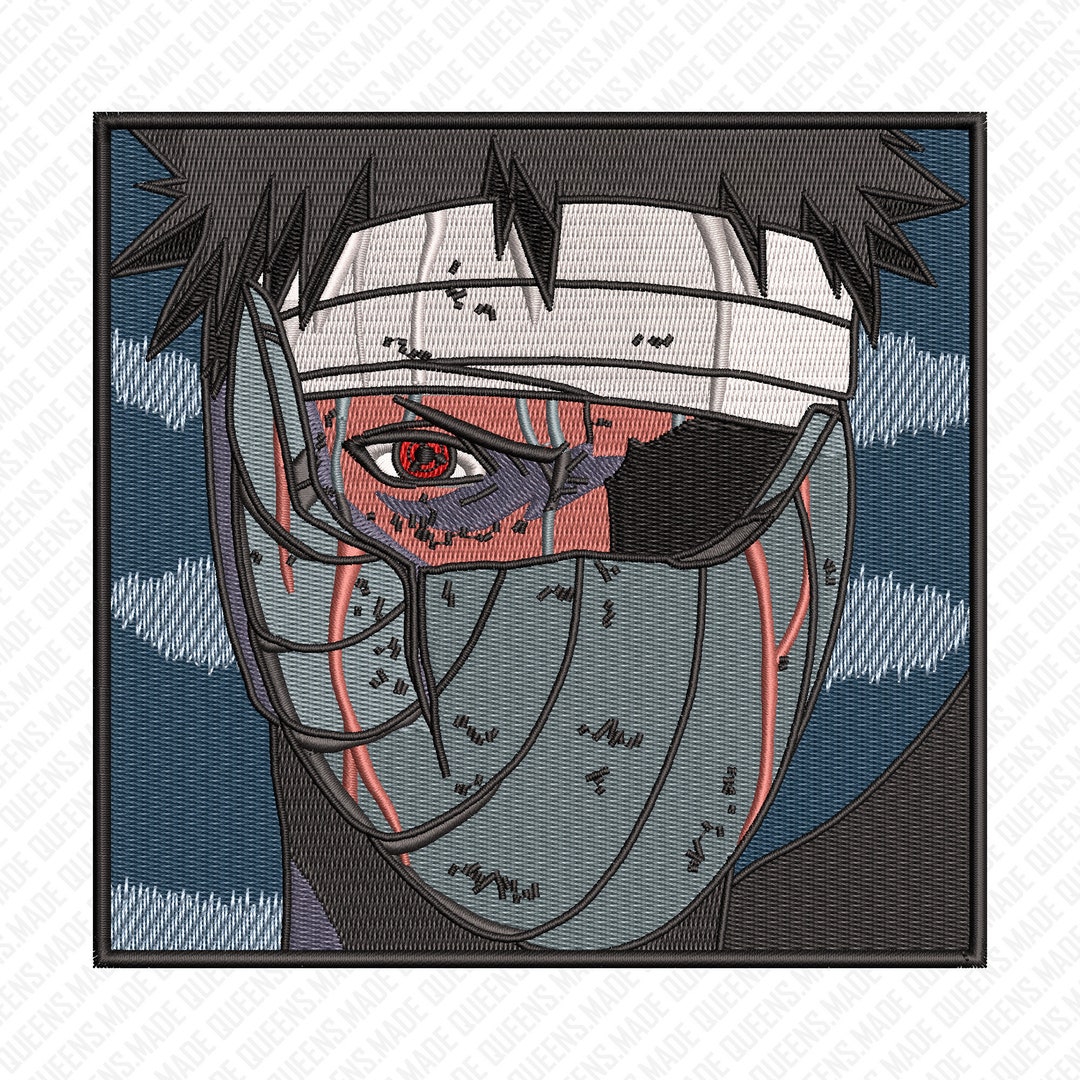 Embroidery Obito Uchiha Naruto Machine File Design One Piece Anime ...