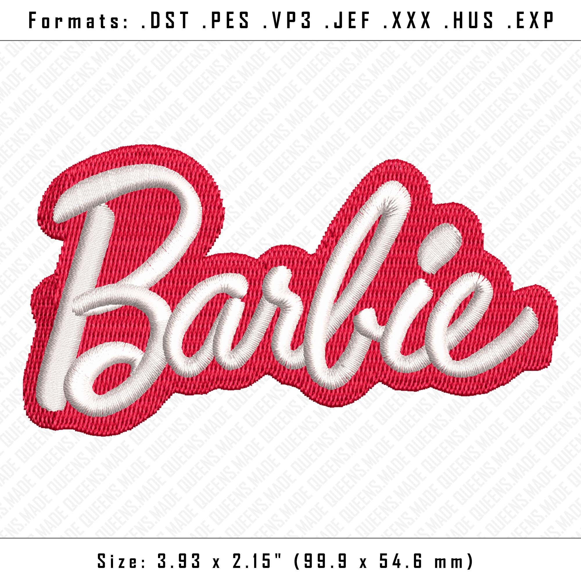 Embroidery Barbie Machine File Design Valentine's Day Cute Queens Made ...