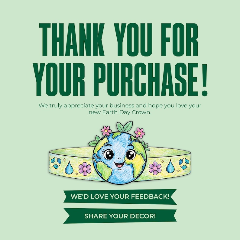 Earth Day Crown Craft for Kids, Save the Planet Pledge Activity ...