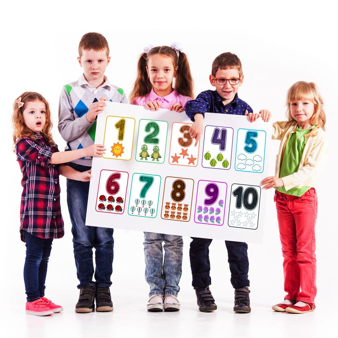 Chenille Texture Numbers Flashcards 1-10, Varsity Patch Decor ...