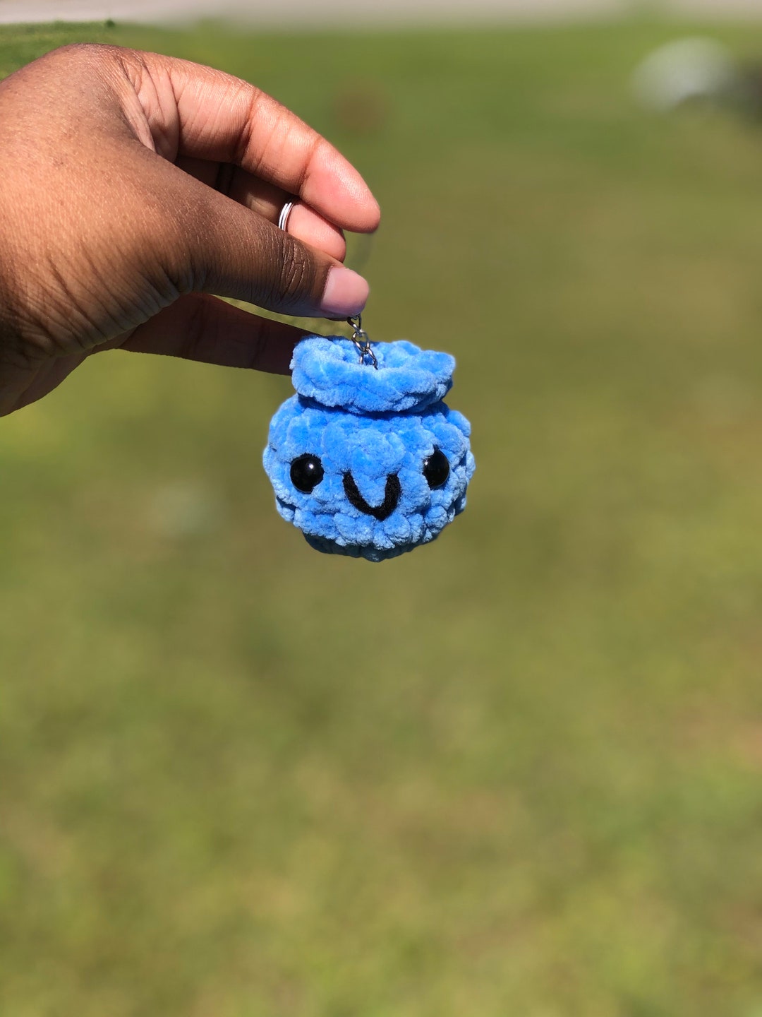Blueberry Keychain - Etsy
