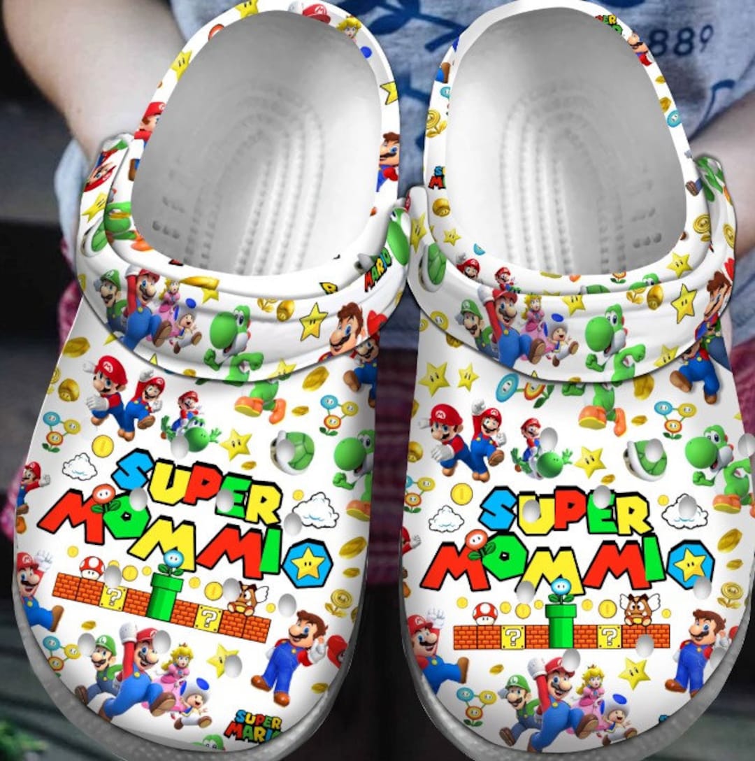 Custom Mario Shoes, Super Mario Shoes, Super Mario Sandals, Mens ...
