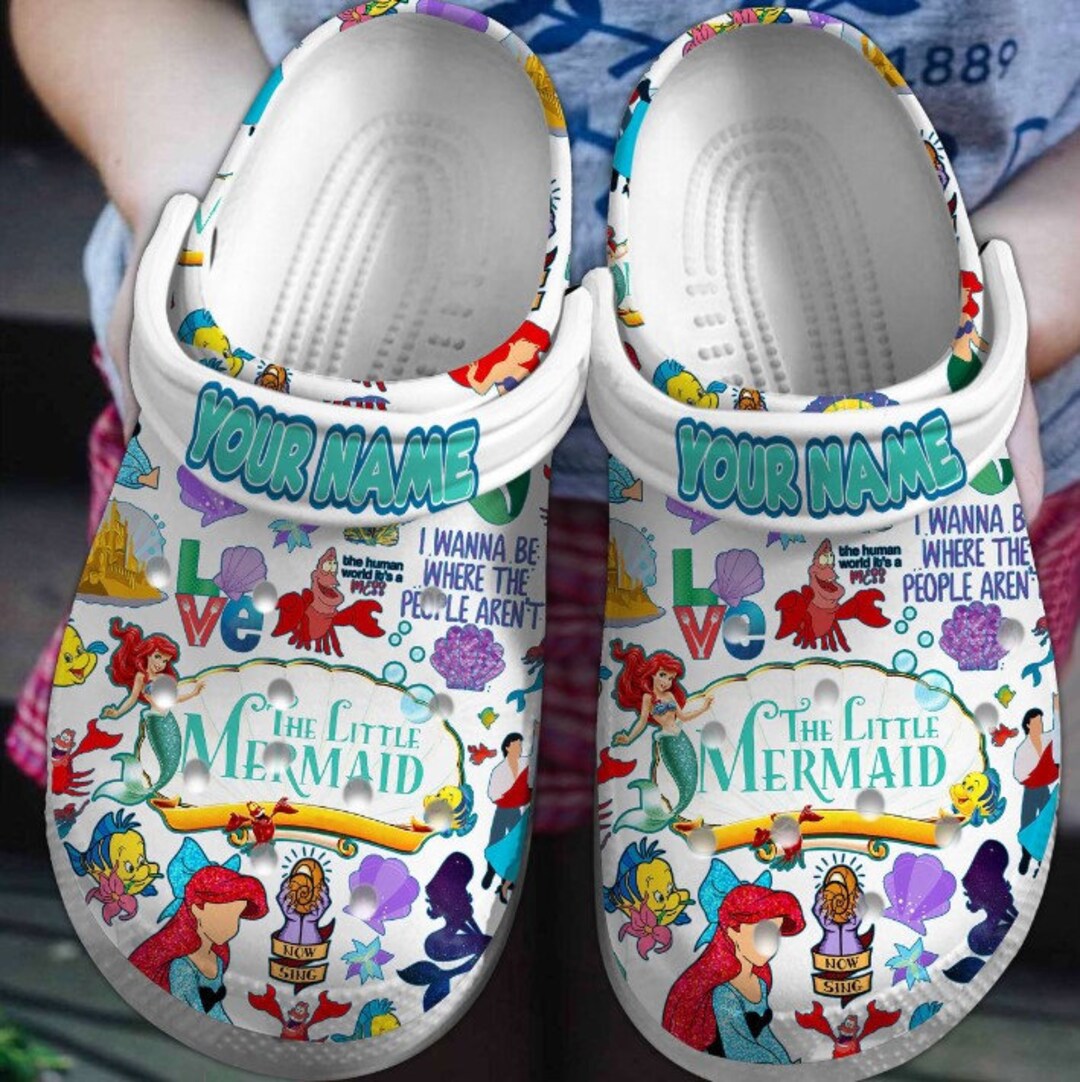 The Little Mermaid Sandals,cartoon Fans Gifts,the Little Mermaid ...
