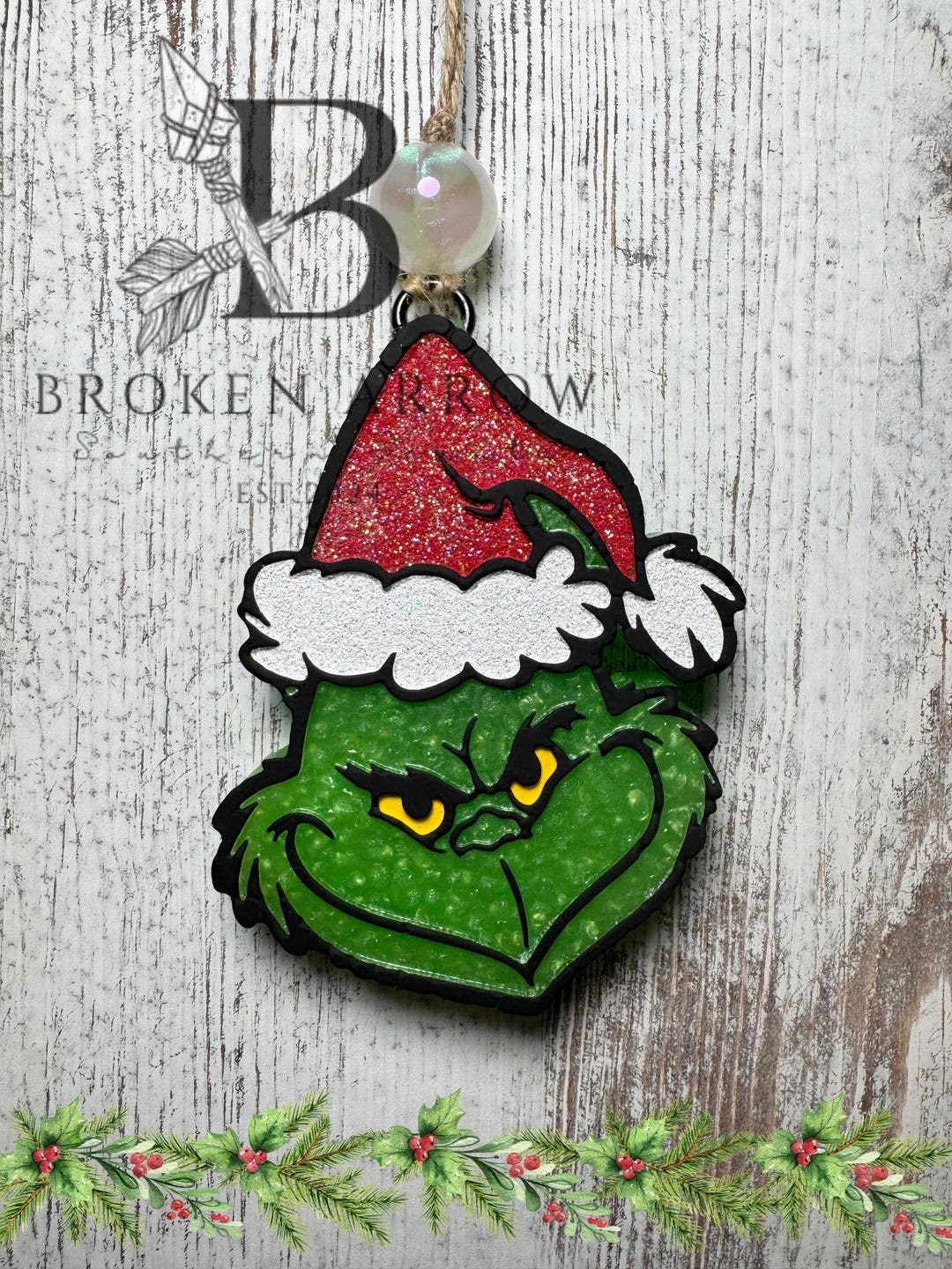 Santa Grinch Car Freshie: Handmade Scented Air Freshener - Etsy