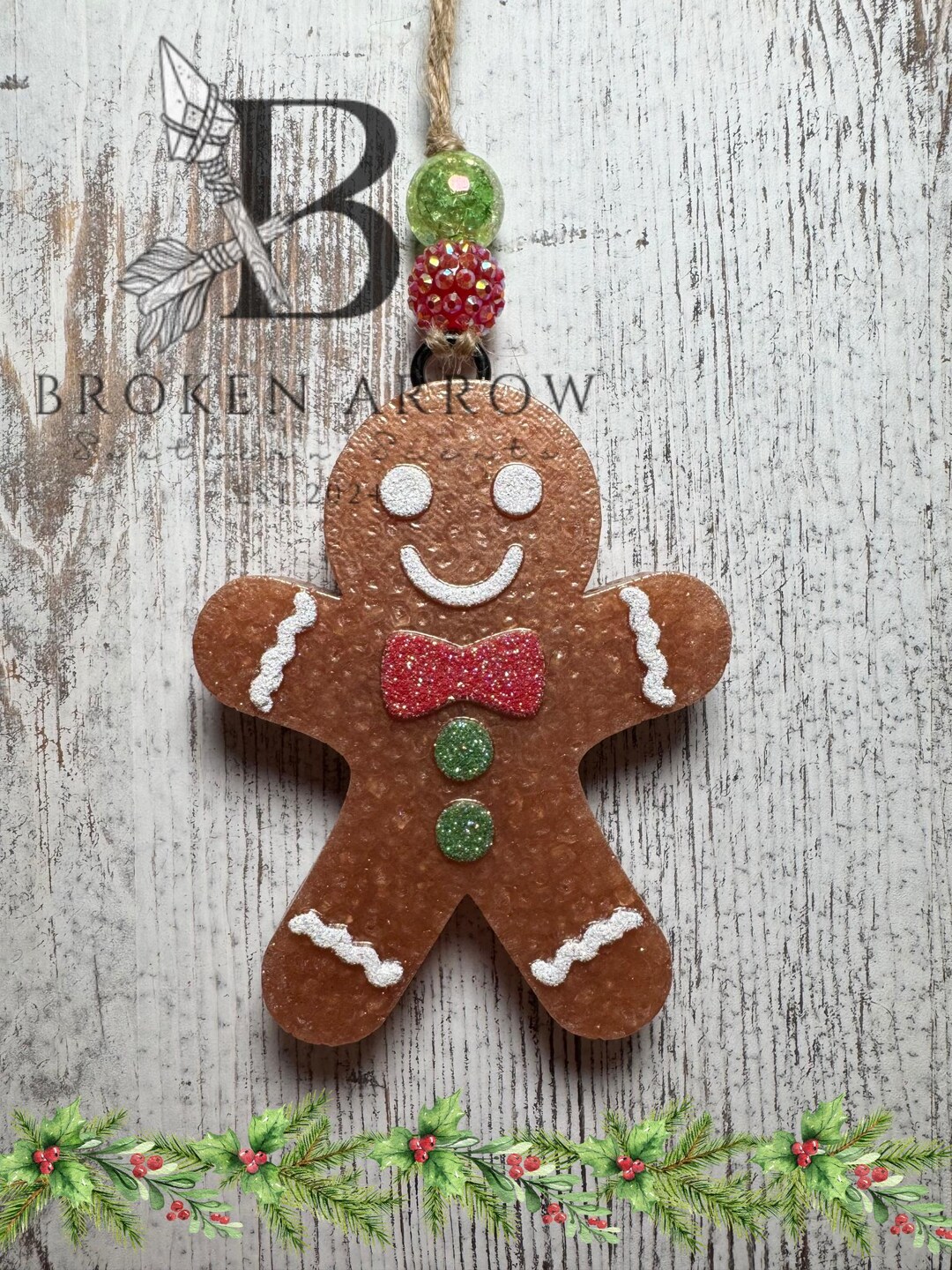 Gingerbread Man Freshie, Christmas Freshie, Car Freshie - Etsy