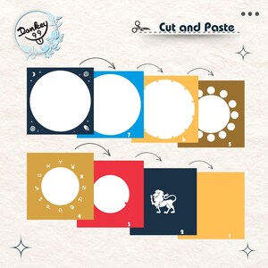 Zodiac Sign Leo SVG Shodowbox, Unique Zodiac Sign 3D Shadowbox , Paper ...