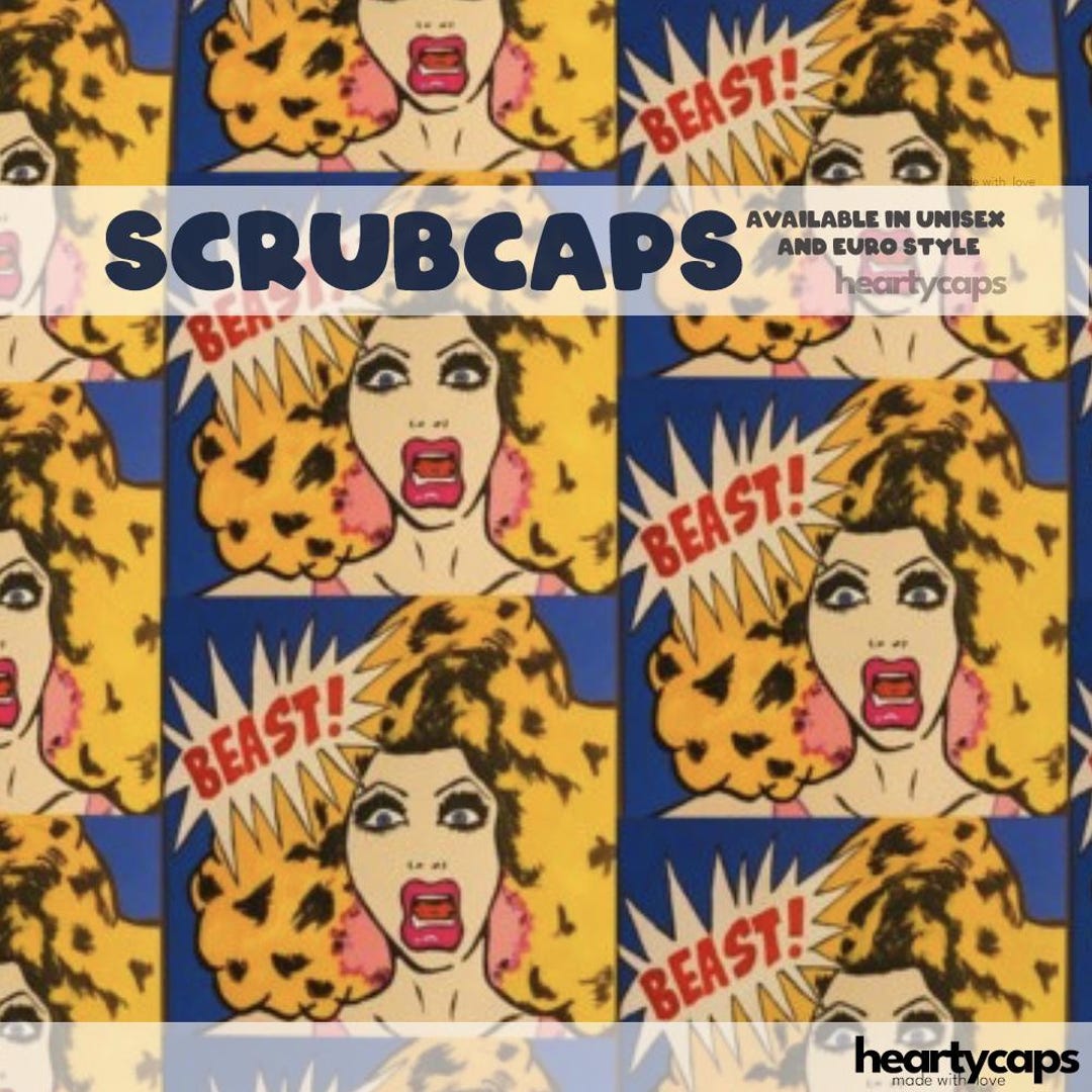 Alyssa Edwards Beast Drag Queen Euro and Unisex Style, Adjustable Scrub ...