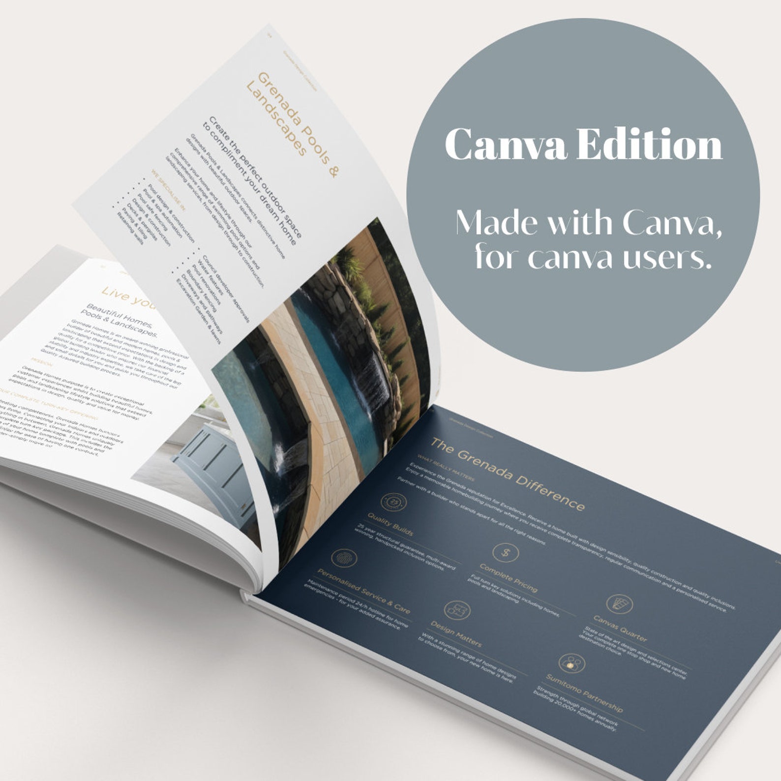 A4 Customisable Home Builder Booklet Template | for Builders & Project ...