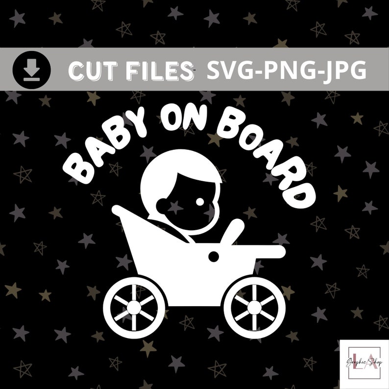 Baby on Board Svg Baby on Board Png Baby Car Decal Baby Car Sticker ...