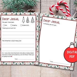 Dear Jesus Christmas Letter, Dear Jesus Alternative Santa Letter ...