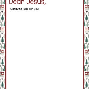 Dear Jesus Christmas Letter, Dear Jesus Alternative Santa Letter ...
