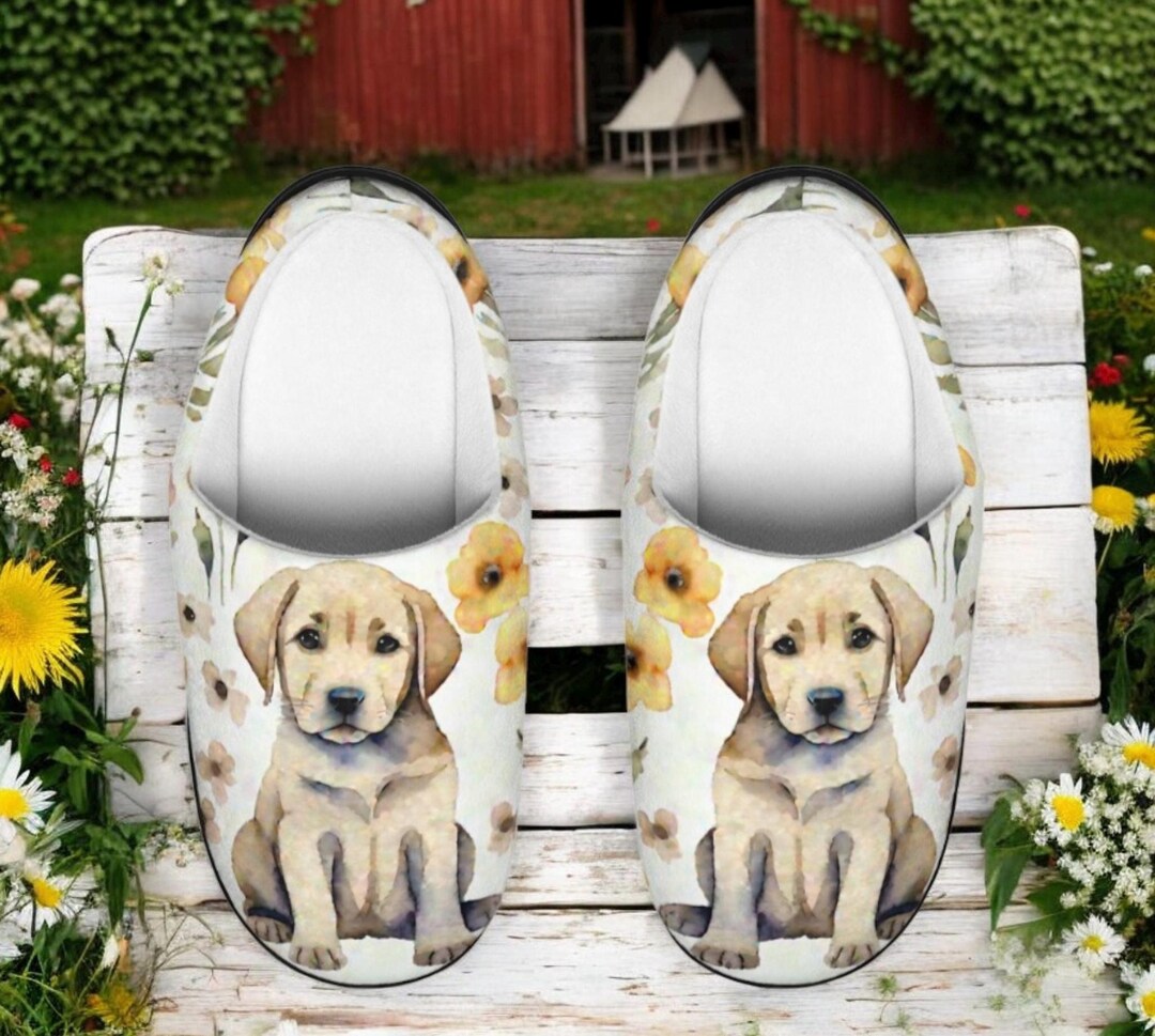 Yellow Labrador Origional Artist Design Women Cute Comfy Custom Dog ...