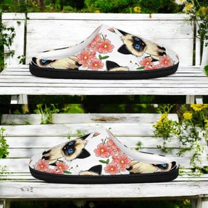 Siamese Kittens Original Artist Design Women's Cute Comfy Artful Indoor ...