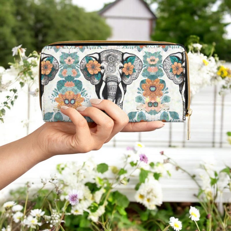 Elephant Wallet - Etsy