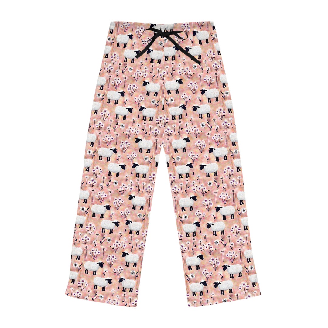 Counting Sheep Pink Women's Drawstring Pajama Pant, Matching Family ...