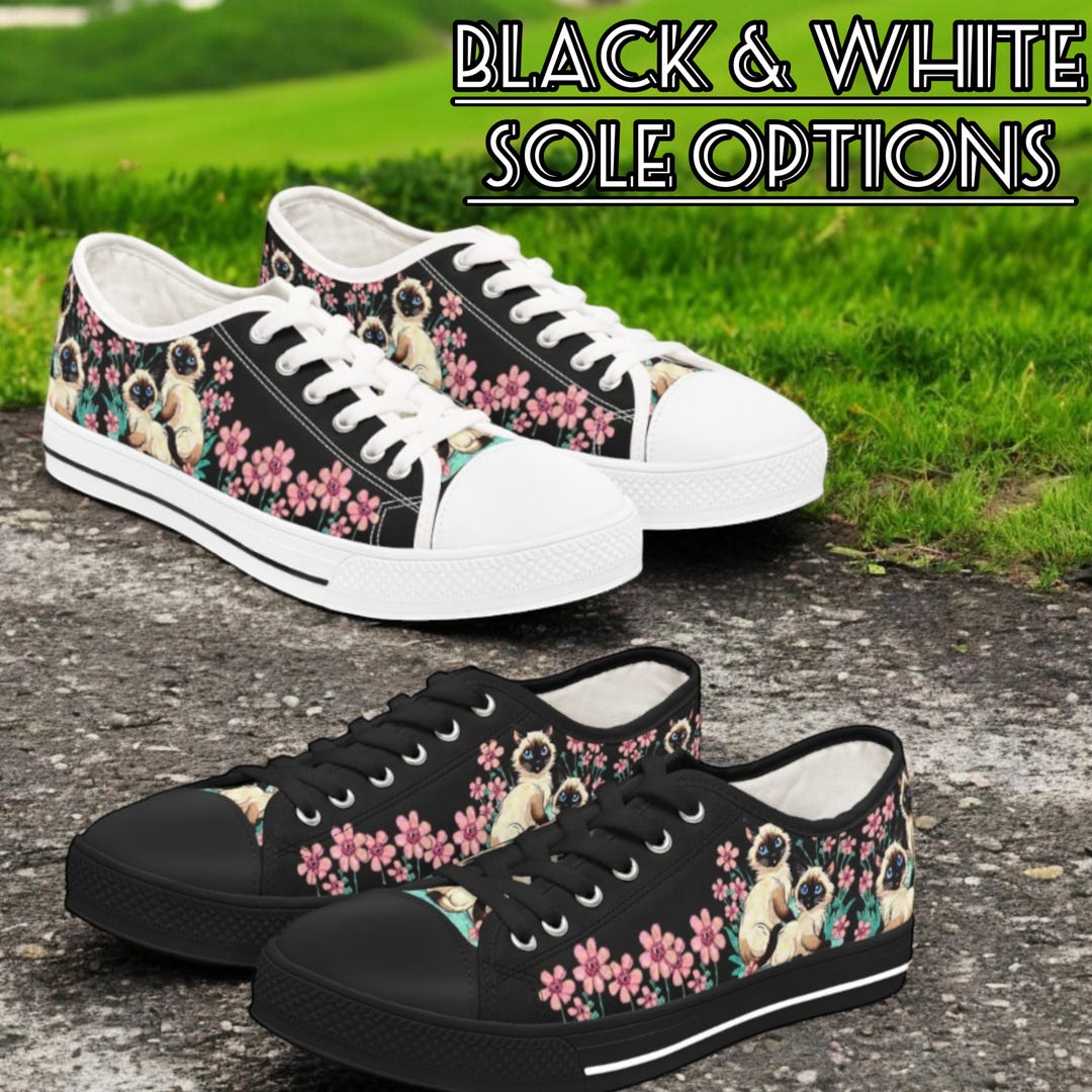 Siamese Cat Lover Origional Artwork Design Women's Custom Laced Artful ...