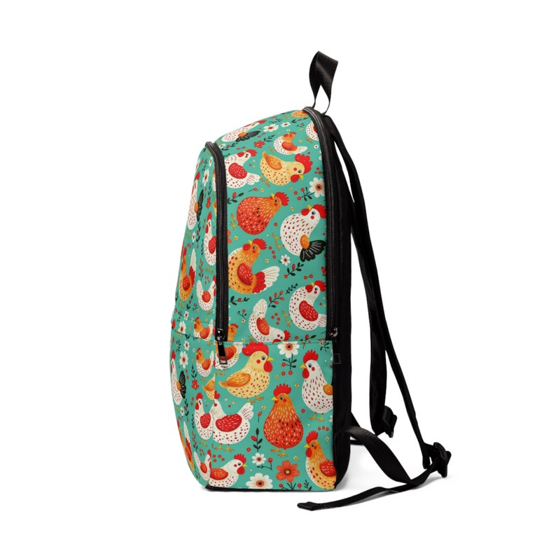 Bohemian Chickens Custom Artistic Design Nylon Backpack, Casual Daypack ...