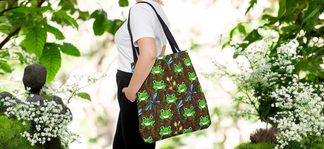 Boho Frogs Artistic Frog Design Custom Design Pocketed 16" Artful ...