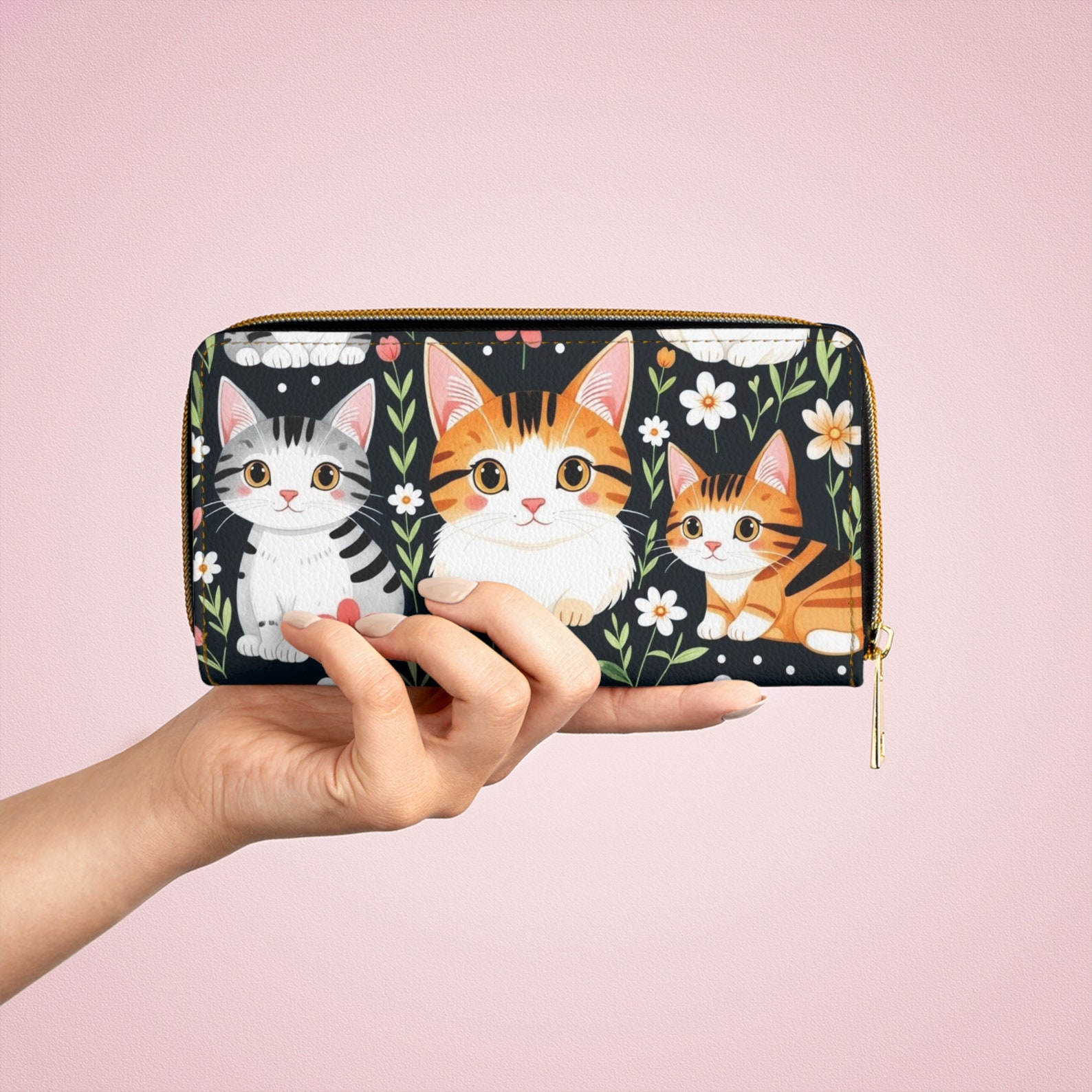 A Cats Love Womens Vegan Faux Leather Creulty Free Artistic Custom Cat ...
