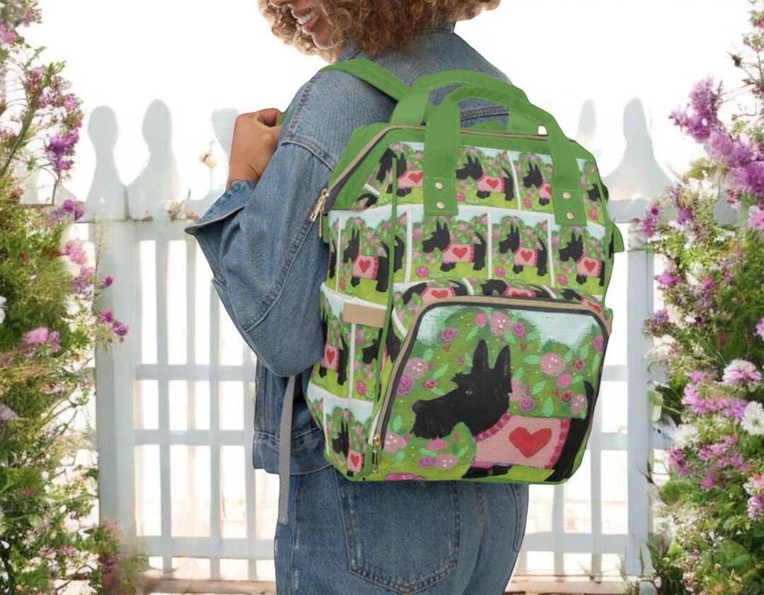 Scottish Terrier Girls Backpack - Cute Scottie Dog Book Bag With ...