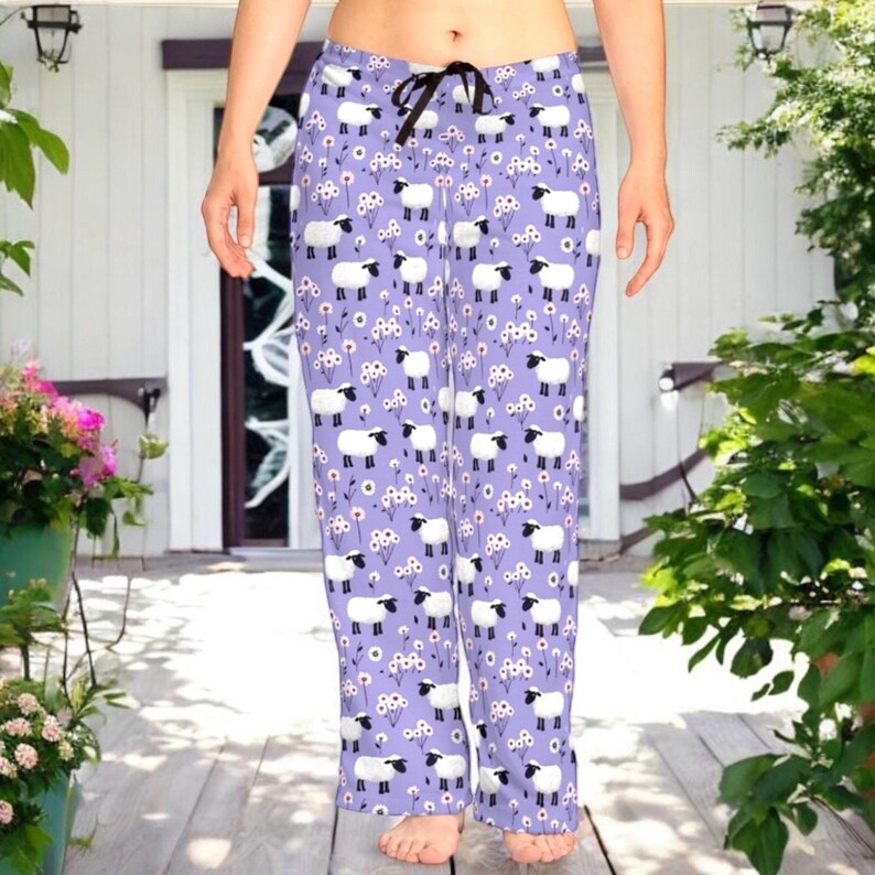 Sheep Pajama Pants Women Soft Lounge Pants Farm Animal Sleepwear - Etsy
